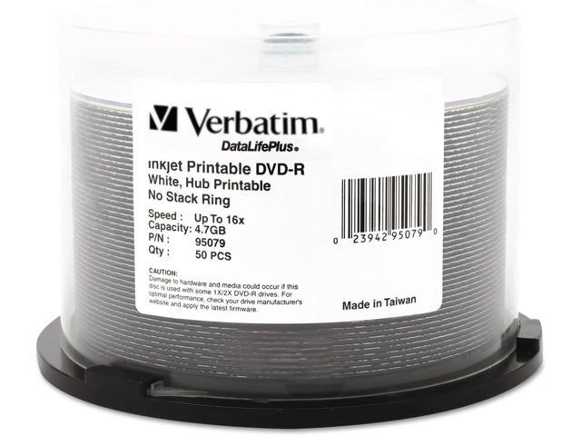 Click here for Verbatim DVD-R 4.7GB 16X DataLifePlus White Inkjet... prices