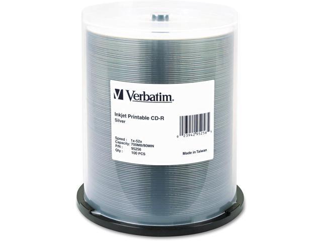 Click here for Verbatim CD-R 700MB 52X Silver Inkjet Printable Re... prices