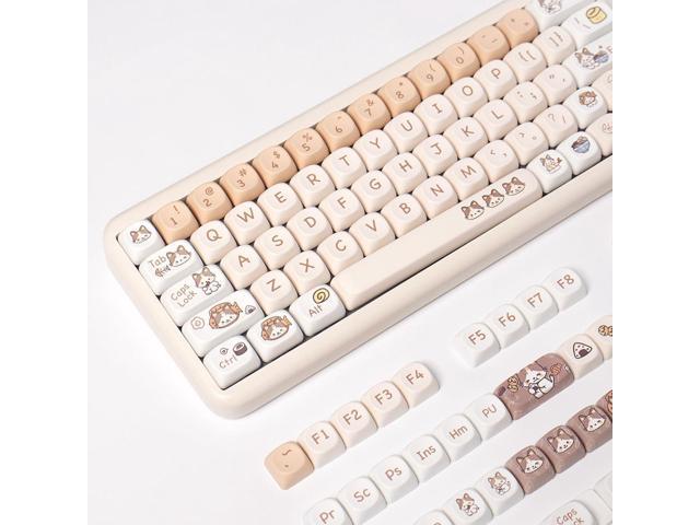 Click here for PBT Cat Keycaps Set MOA Profile Cute Keycaps 144 K... prices