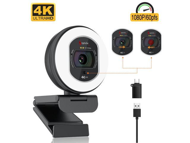 Click here for Angetube 4K Webcam with Light for PC: UHD 4K  TOF... prices