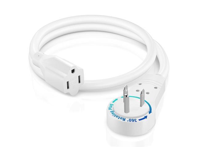 Click here for Maximm Extension Cord 1 Foot White Flat Plug  360°... prices