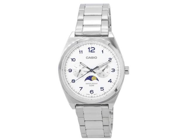 Click here for Casio Moon Phase Analog White Dial Japan Movt Quar... prices