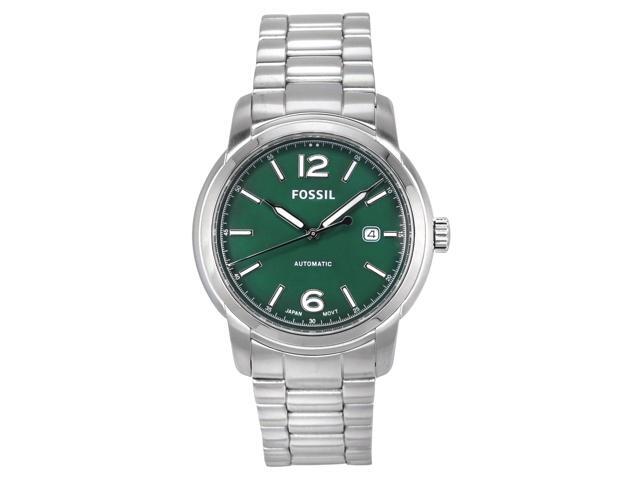 Click here for Fossil Heritage Stainless Steel Green Dial Automat... prices