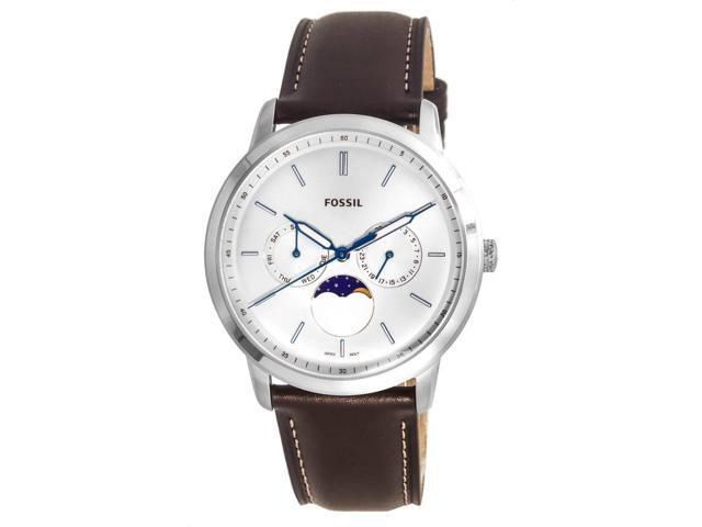 Click here for Fossil Neutra Minimalist Moonphase Silver Dial Qua... prices
