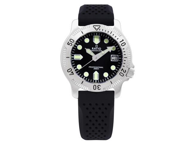 Click here for Ratio FreeDiver Professional Sapphire Black Dial Q... prices
