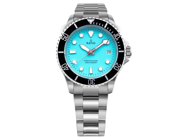 Click here for Ratio FreeDiver Ice Blue Dial Quartz Divers 200M M... prices