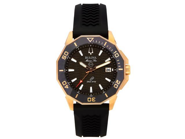 Bulova Marine Star Brown Dial Precisionist Quartz Divers Mens Watch 98B421