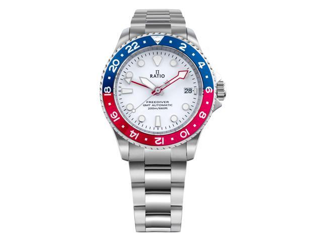 Click here for Ratio FreeDiver GMT White Dial Automatic Divers 20... prices