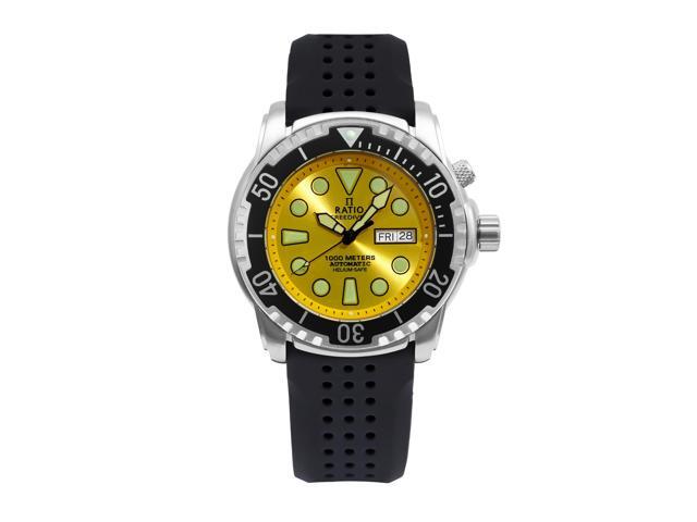 Click here for Ratio FreeDiver Automatic Yellow Dial Divers Mens... prices