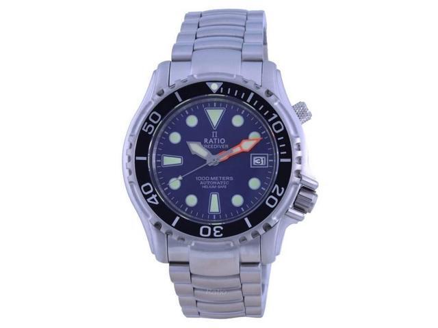 Click here for Ratio FreeDiver Helium Safe 1000M Blue Dial Stainl... prices