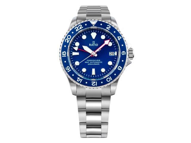 Click here for Ratio FreeDiver GMT Series Sapphire Stainless Stee... prices