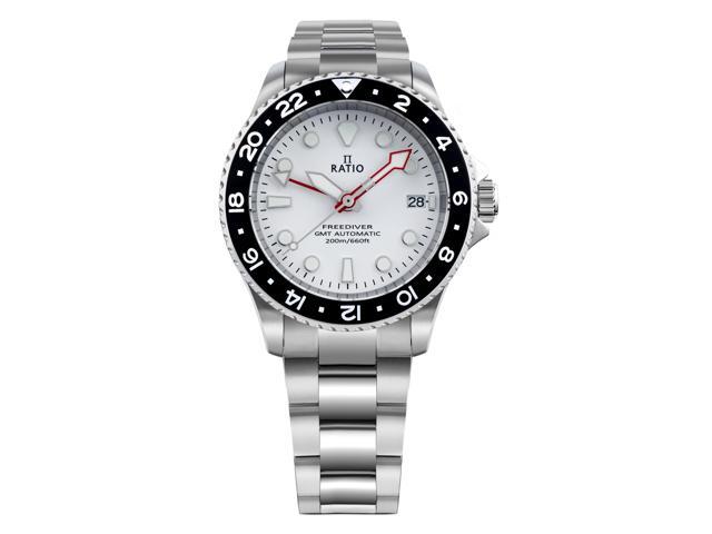 Click here for Ratio FreeDiver GMT Series Sapphire Stainless Stee... prices