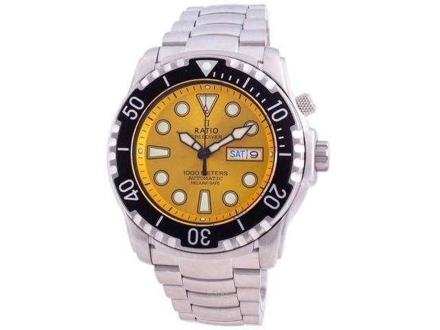 Click here for Ratio FreeDiver Helium-Safe 1000M Yellow Dial Sapp... prices
