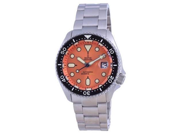Click here for Ratio FreeDiver Orange Dial Sapphire Crystal Stain... prices
