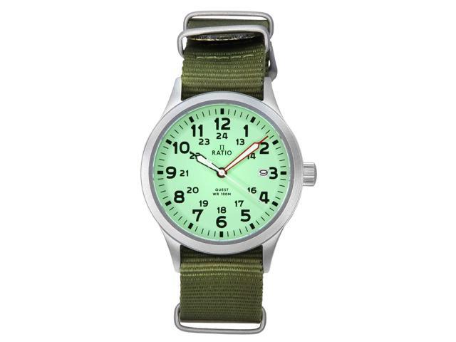 Click here for Ratio Quest Mens Field Watch Sapphire Nylon Strap... prices