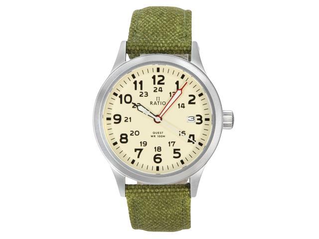 Click here for Ratio Quest Mens Field Watch Sapphire Canvas Strap... prices