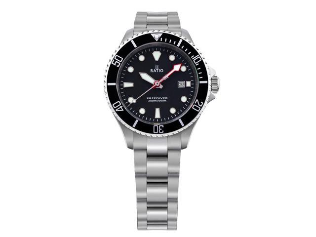 Click here for Ratio FreeDiver Sapphire Crystal Stainless Steel B... prices