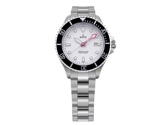 Click here for Ratio FreeDiver Sapphire Crystal Stainless Steel W... prices