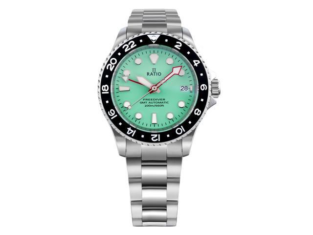 Click here for RATIO FreeDiver GMT Series Sapphire Crystal Stainl... prices