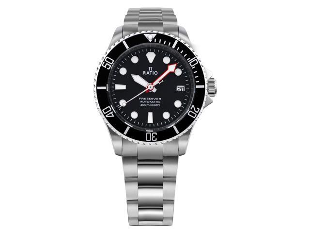 Click here for Ratio FreeDiver Sapphire Crystal Stainless Steel B... prices