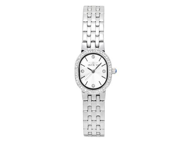 Click here for Invicta Angel Crystal Accents Stainless Steel Silv... prices