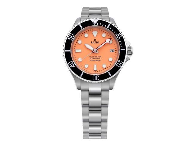 Click here for RATIO FreeDiver Sapphire Stainless Steel Salmon Di... prices