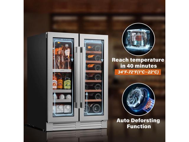 Click here for CaLefort 116L Dual-Zone Wine & Beverage Cooler - 2... prices