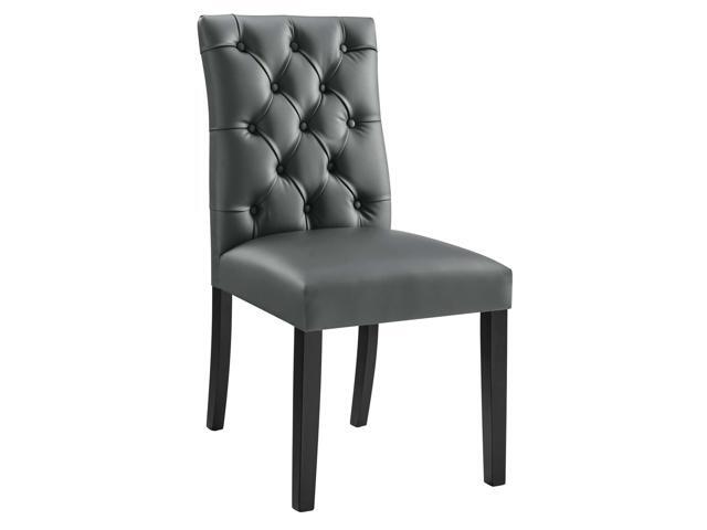 Click here for Duchess Button Tufted Vegan Leather Dining Chair b... prices