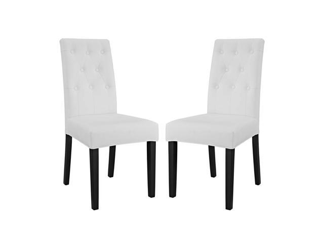 Click here for Confer Vinyl Dining Side Chair Set of 2 by Modway prices