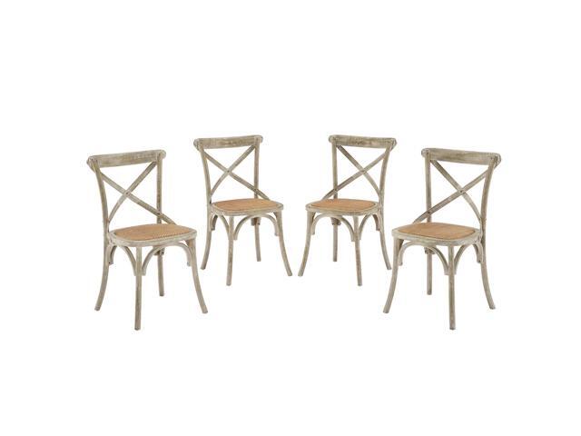 Click here for Gear Dining Side Chair Set of 4 - Gray prices