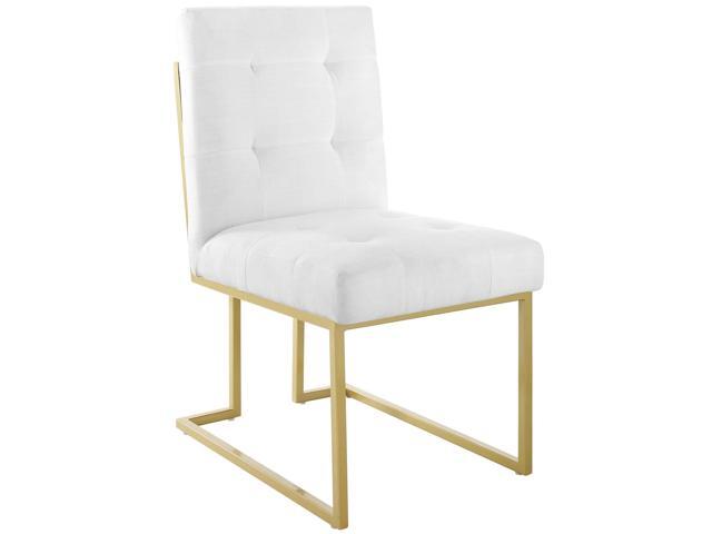 Click here for Privy Gold Stainless Steel Upholstered Fabric Dini... prices