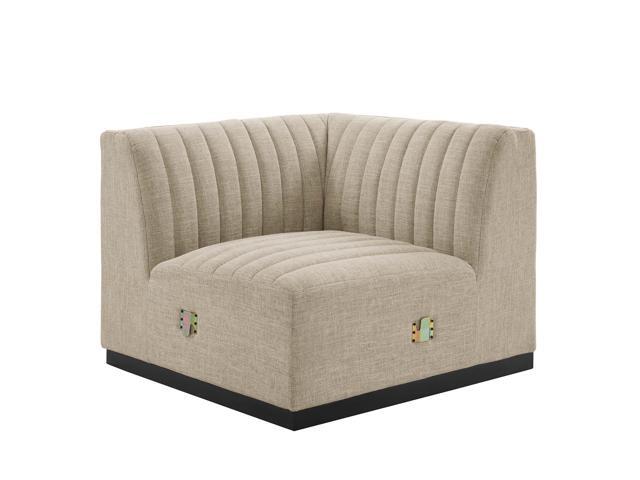 Click here for Conjure Channel Tufted Upholstered Fabric Left Cor... prices