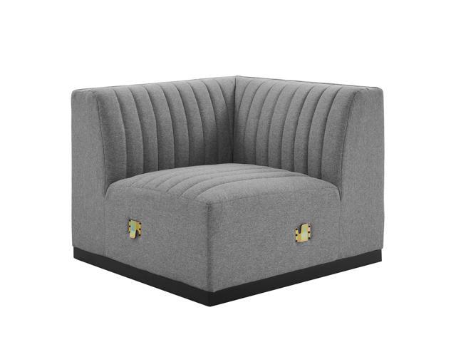 Click here for Conjure Channel Tufted Upholstered Fabric Left Cor... prices