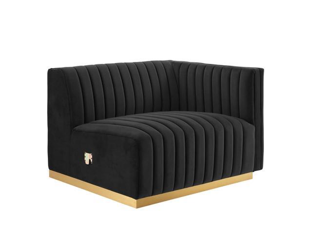 Click here for Conjure Channel Tufted Performance Velvet Right-Ar... prices