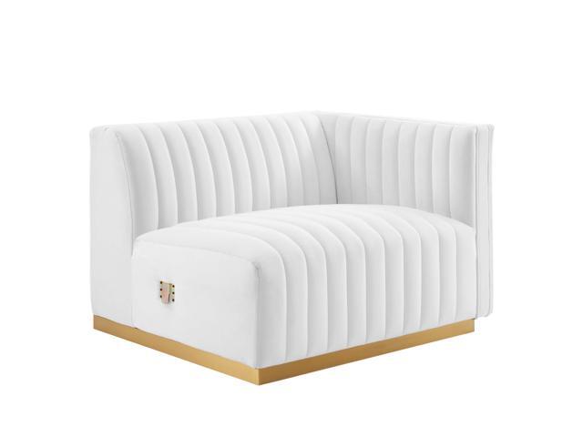 Click here for Conjure Channel Tufted Performance Velvet Right-Ar... prices