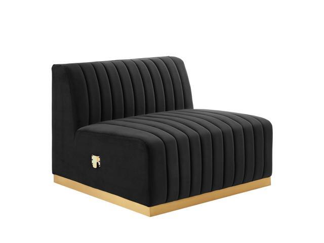 Click here for Conjure Channel Tufted Performance Velvet Armless... prices