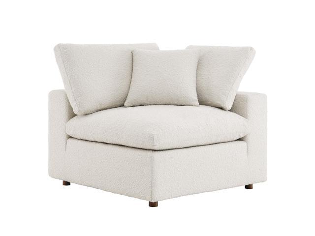 Click here for Commix Down Filled Overstuffed Boucle Fabric Corne... prices