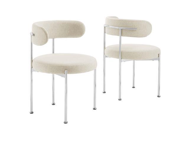 Click here for Albie Fabric Dining Chairs Set of 2 by Modway prices