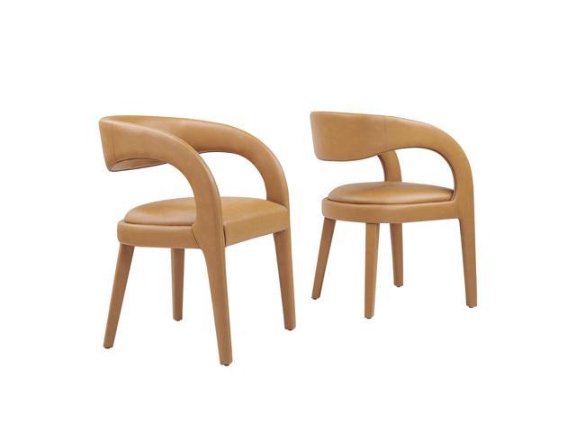 Click here for Pinnacle Vegan Leather Dining Chair Set of 2 by Mo... prices
