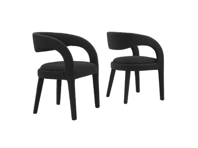 Click here for Pinnacle Boucle Upholstered Dining Chair Set of 2... prices
