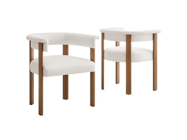 Click here for Imogen Performance Velvet Barrel Dining Chairs Set... prices