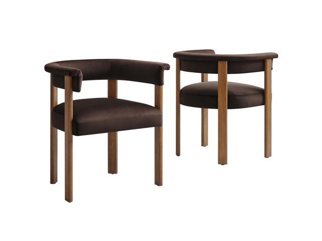 Click here for Imogen Performance Velvet Barrel Dining Chairs Set... prices