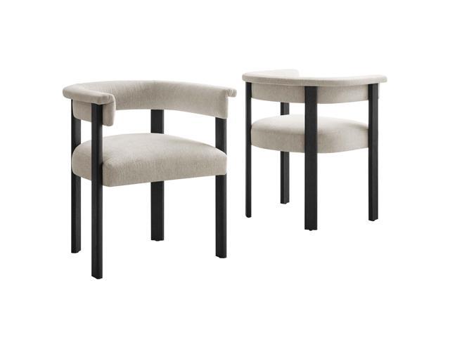 Click here for Imogen Fabric Upholstered Barrel Dining Chairs Set... prices
