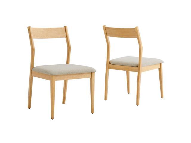 Click here for Solara Fabric Wood Dining Side Chairs Set of 2 by... prices