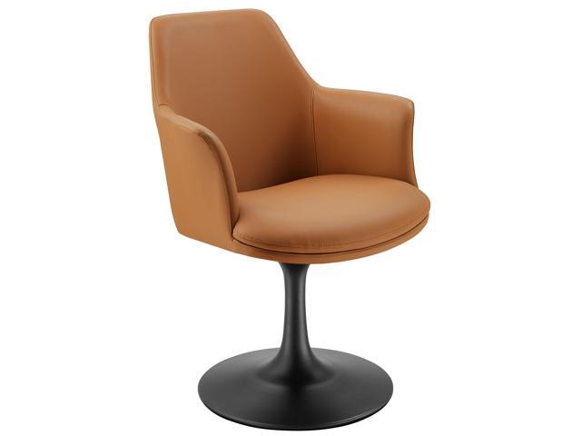 Click here for Lippa Swivel Dining Vegan Leather Armchair by Modw... prices