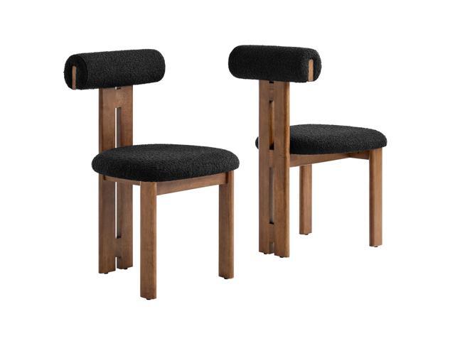 Click here for Torian Boucle Fabric Dining Chair Set of 2 by Modw... prices