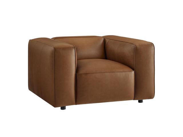 Click here for Auren Upholstered Vegan Leather Modular Armchair b... prices