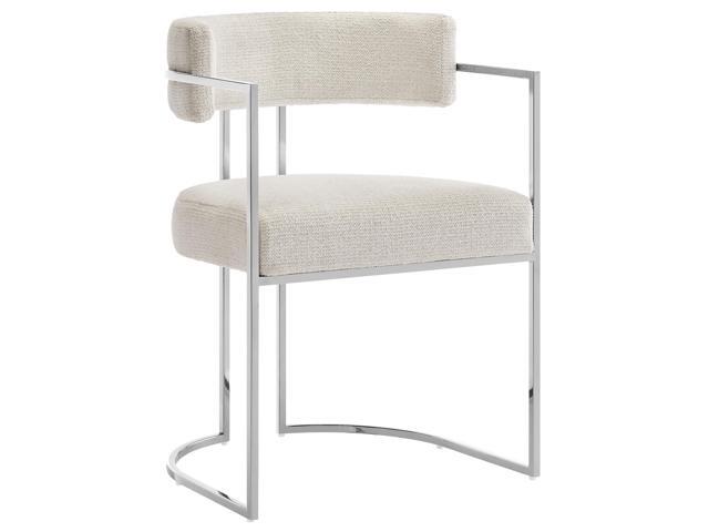 Click here for Huron Curved Back Fabric and Metal Dining Accent C... prices