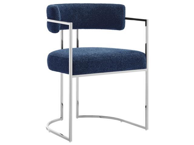 Click here for Huron Curved Back Fabric and Metal Dining Accent C... prices