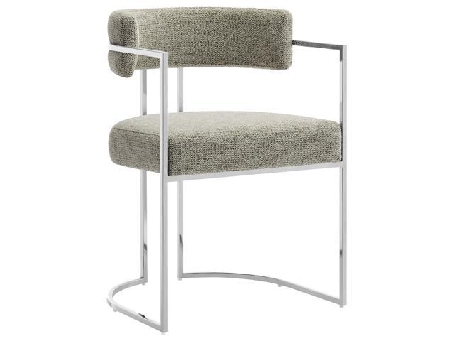 Click here for Huron Curved Back Fabric and Metal Dining Accent C... prices